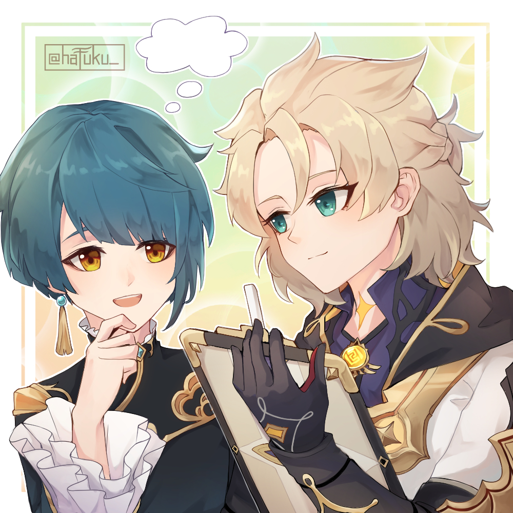 Zhenyu and Calx brainstorming together 😎 Genshin Impact | HoYoLAB