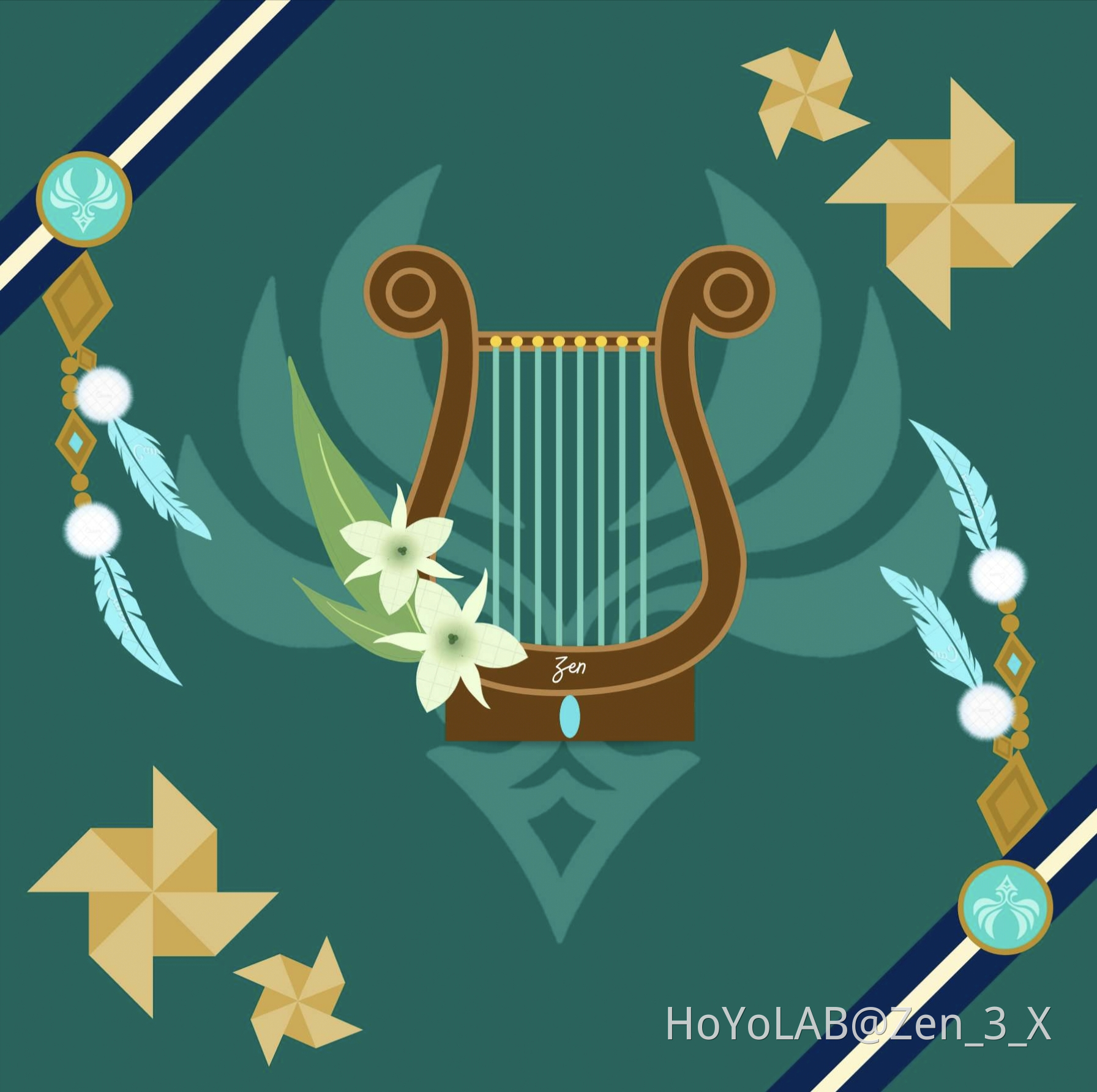 Venti Logo（Remake） Genshin Impact | HoYoLAB