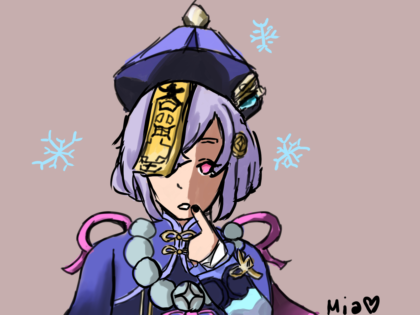 Tried drawing Qiqi!Not one of my best pieces but hey!:D Genshin Impact ...