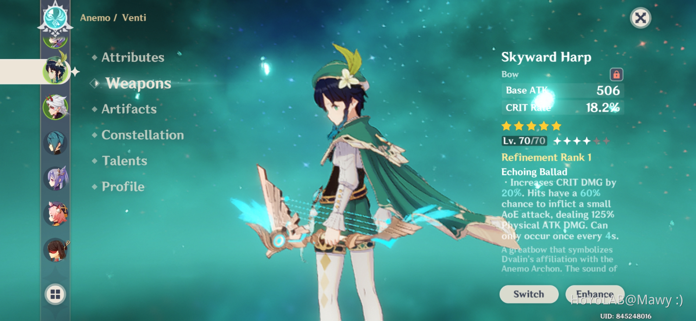 DPS VENTI UPDATEEEE | Genshin Impact | HoYoLAB