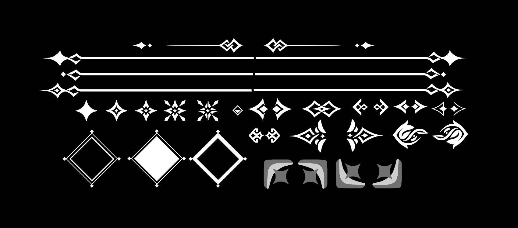 Genshin Decorators! Free to use for your designing needs ^^ Genshin ...