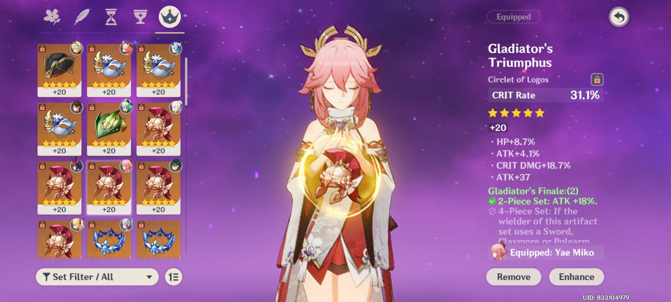 Yae Miko's build showcase Genshin Impact | HoYoLAB
