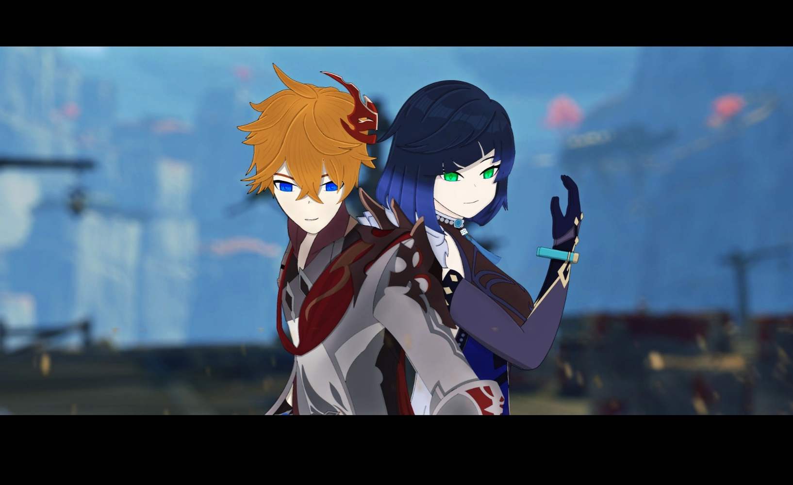 Tartaglia and Yelan Fan Art! Genshin Impact | HoYoLAB