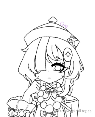 I drew qiqi Genshin Impact | HoYoLAB