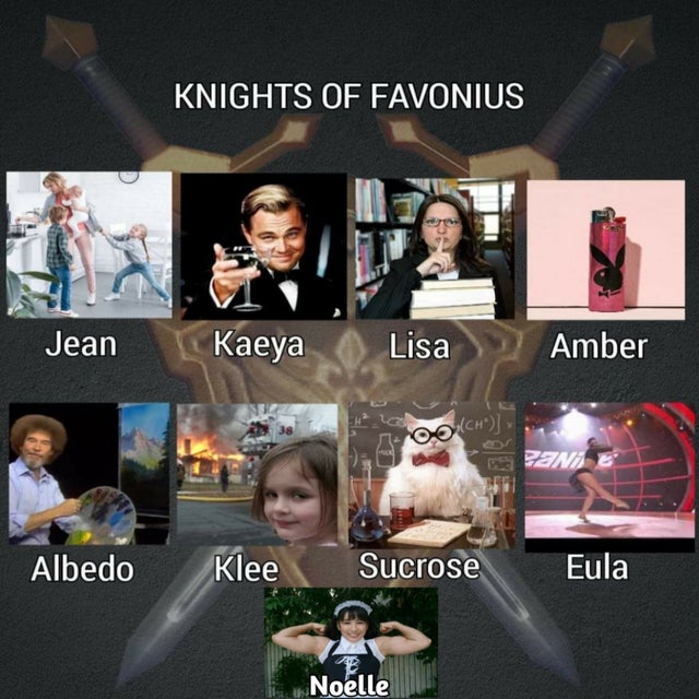 The knights of favonius in a nutshell Genshin Impact | HoYoLAB