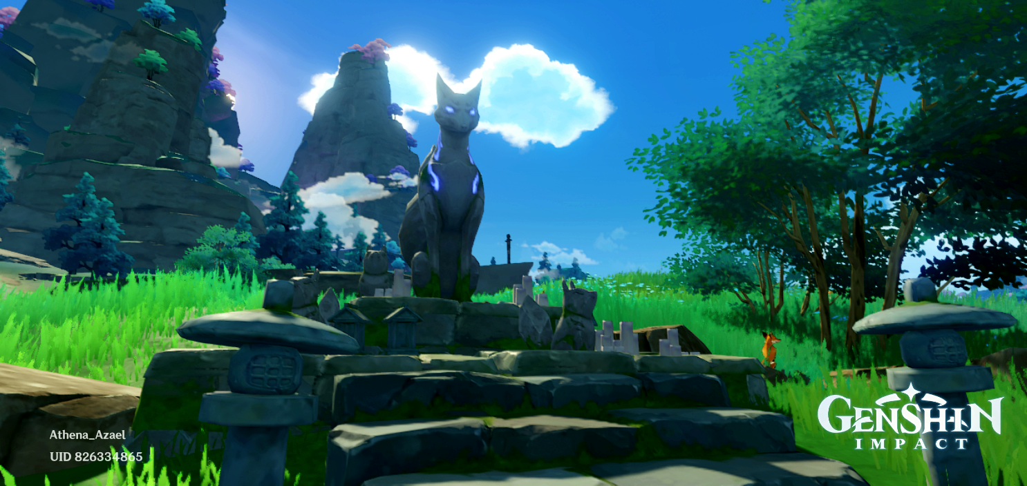 Fox statue :) Genshin Impact | HoYoLAB