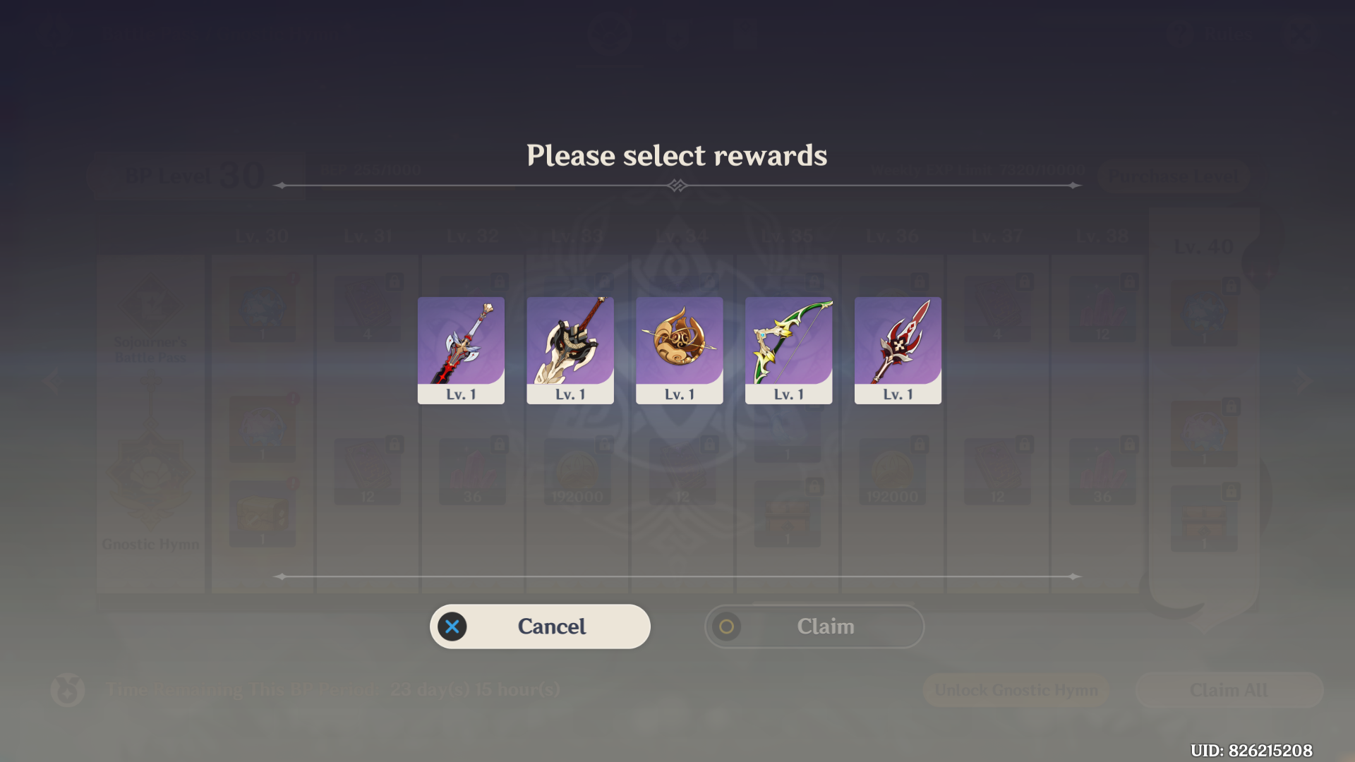 BP Weapon. Genshin Impact | HoYoLAB