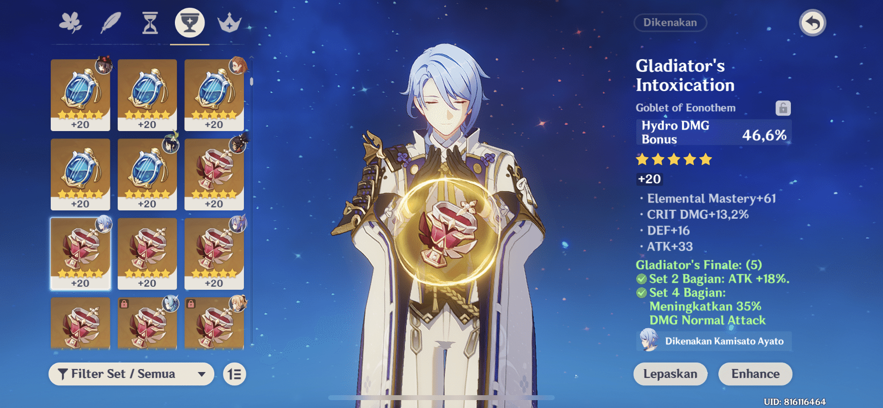 “EASY BUILD” Kamisato Ayato Main DPS build (The Black Sword) Genshin ...