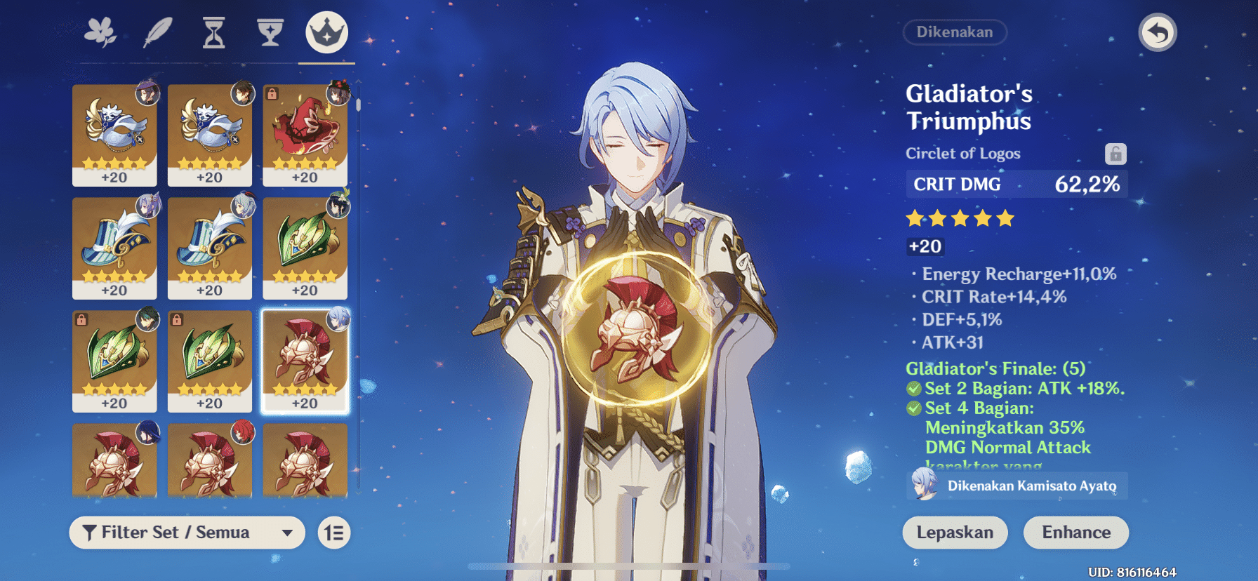 “EASY BUILD” Kamisato Ayato Main DPS build (The Black Sword) Genshin ...