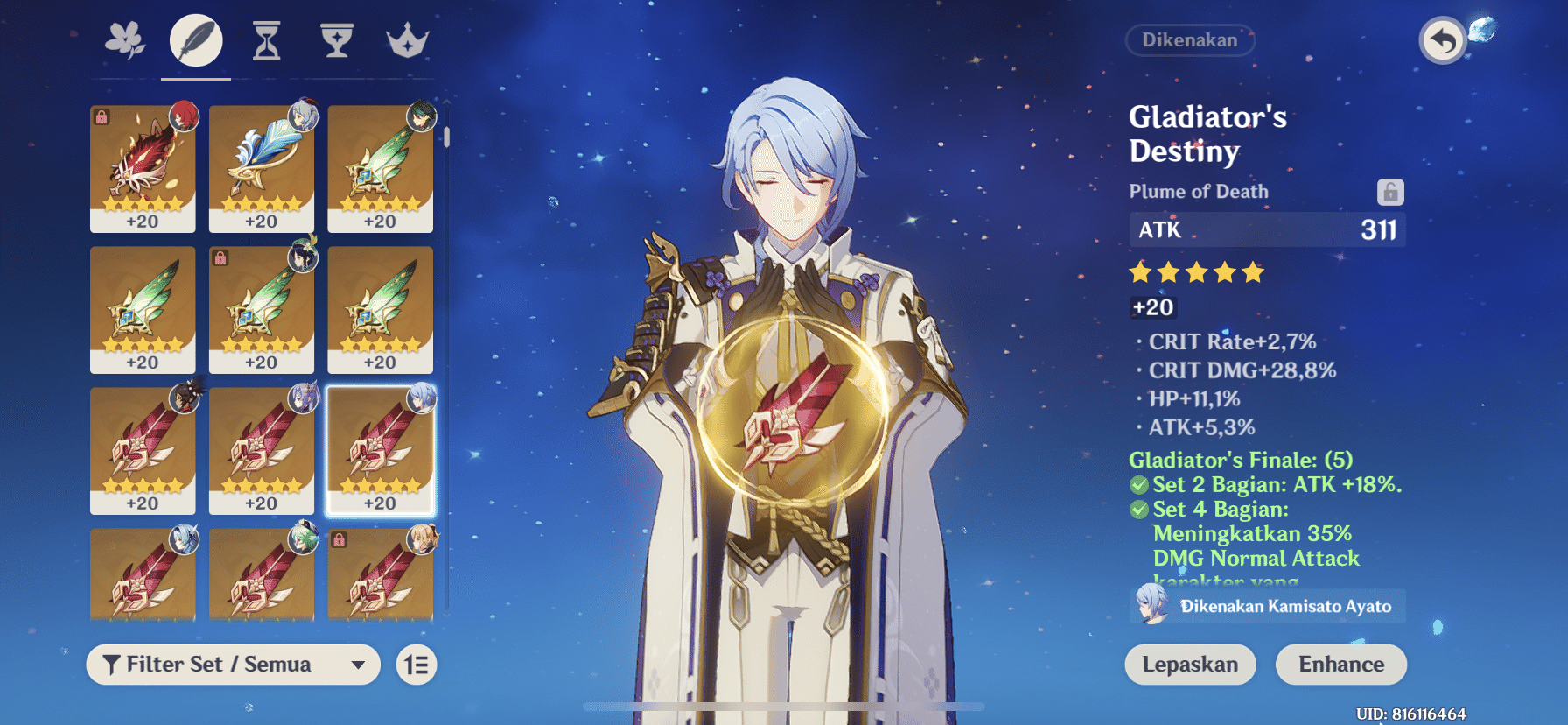 “EASY BUILD” Kamisato Ayato Main DPS build (The Black Sword) Genshin ...