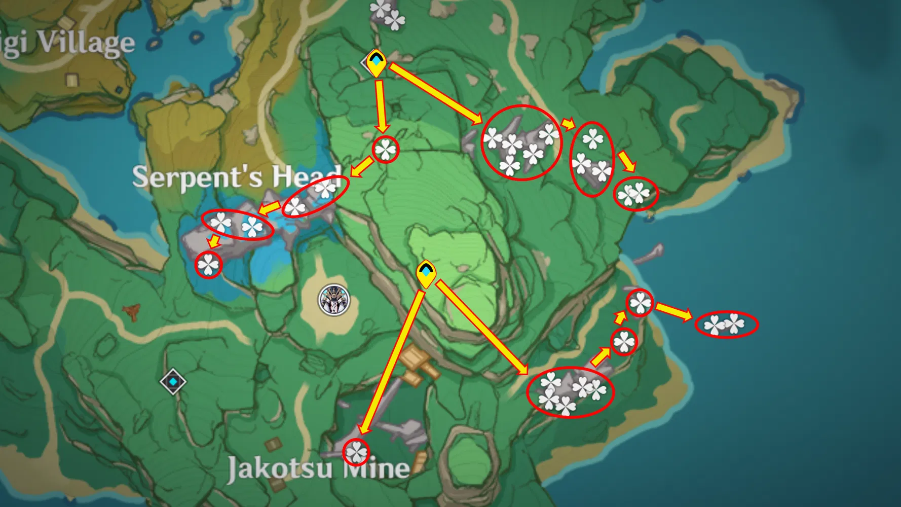 All 66 Crystal Marrow Farming Route (Video + Screenshots) Genshin ...