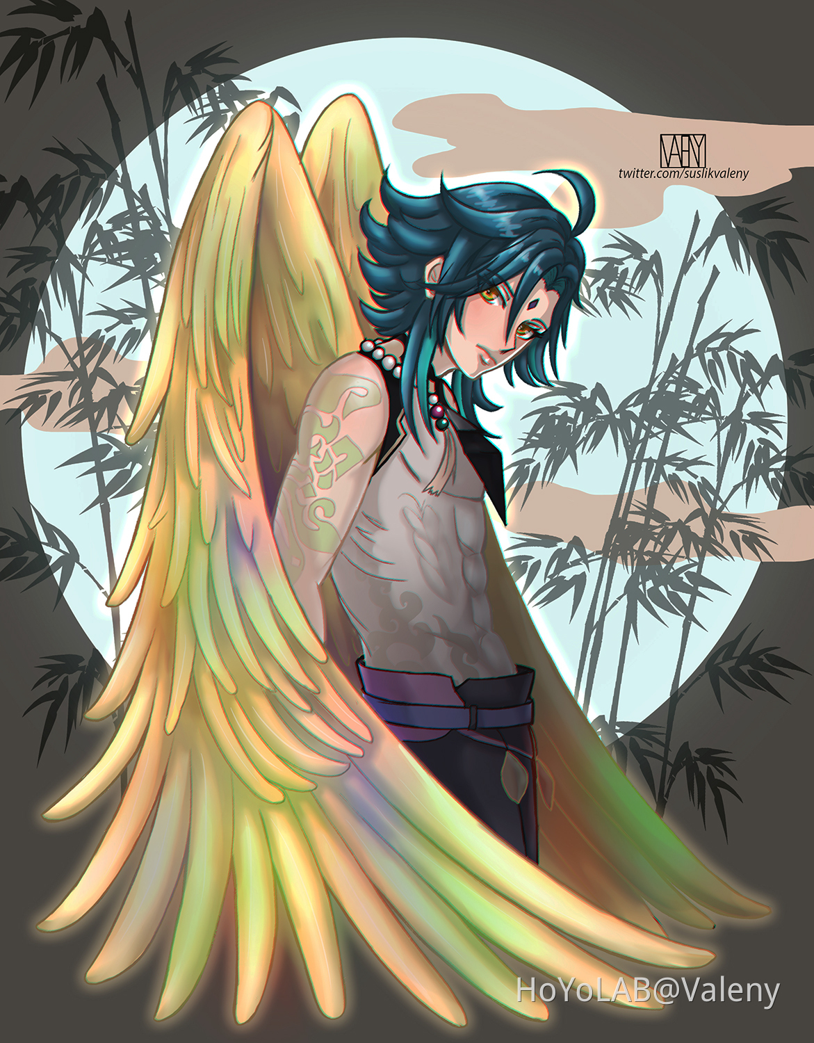 Golden-winged bird Genshin Impact | HoYoLAB