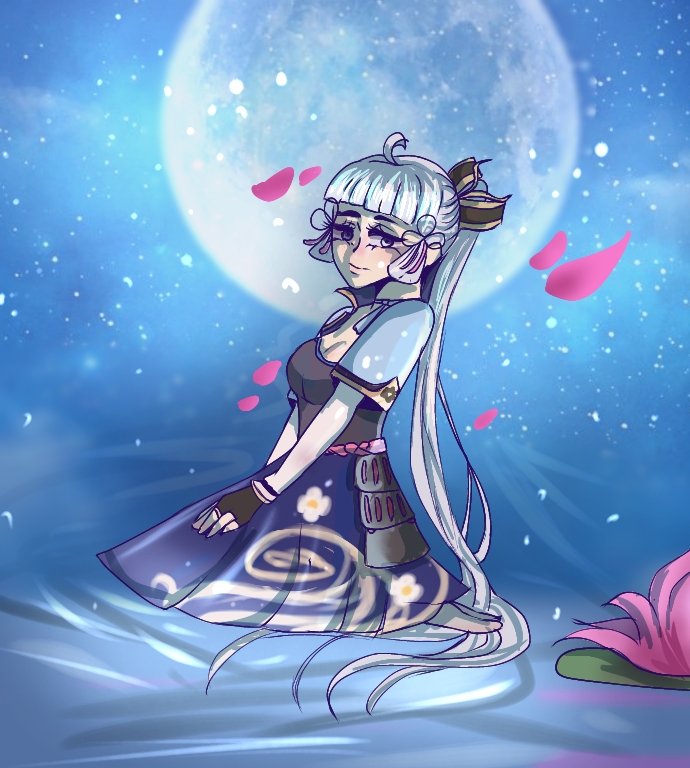 Kamisato Ayaka drawing! Genshin Impact | HoYoLAB