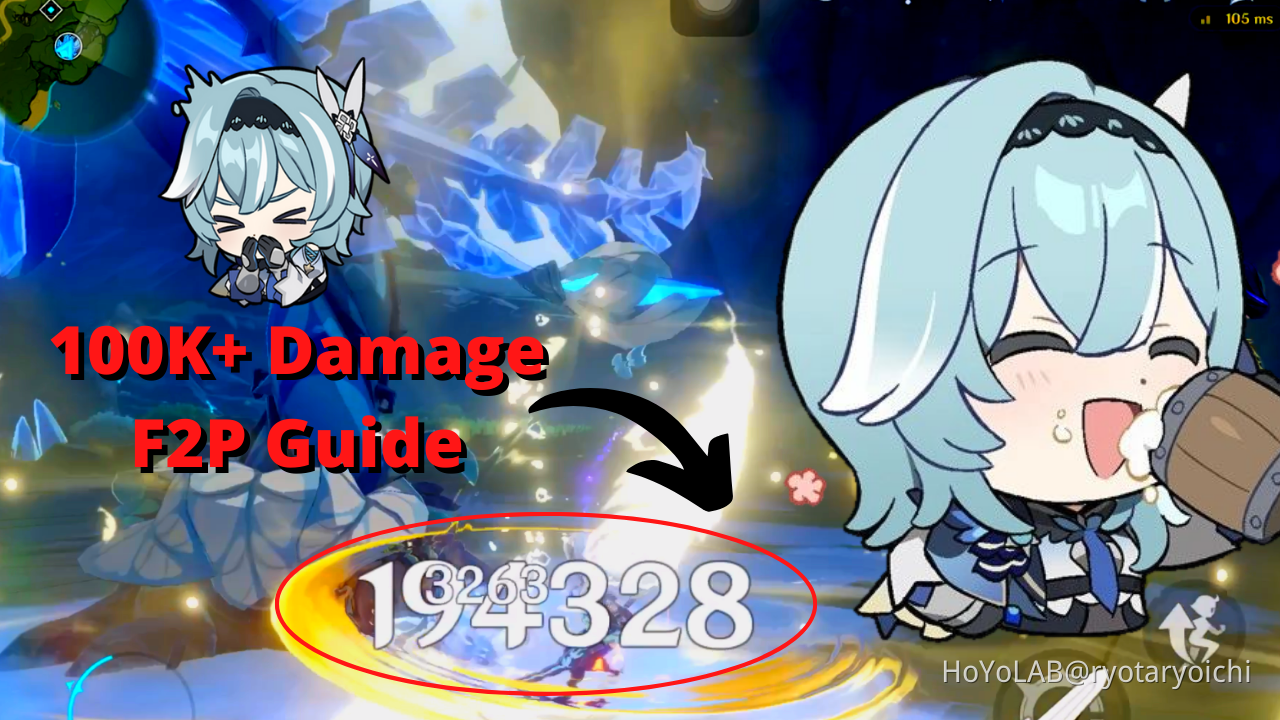 Eula Burst 100K+ Damage Guide for F2P | Genshin Impact Guide Genshin ...