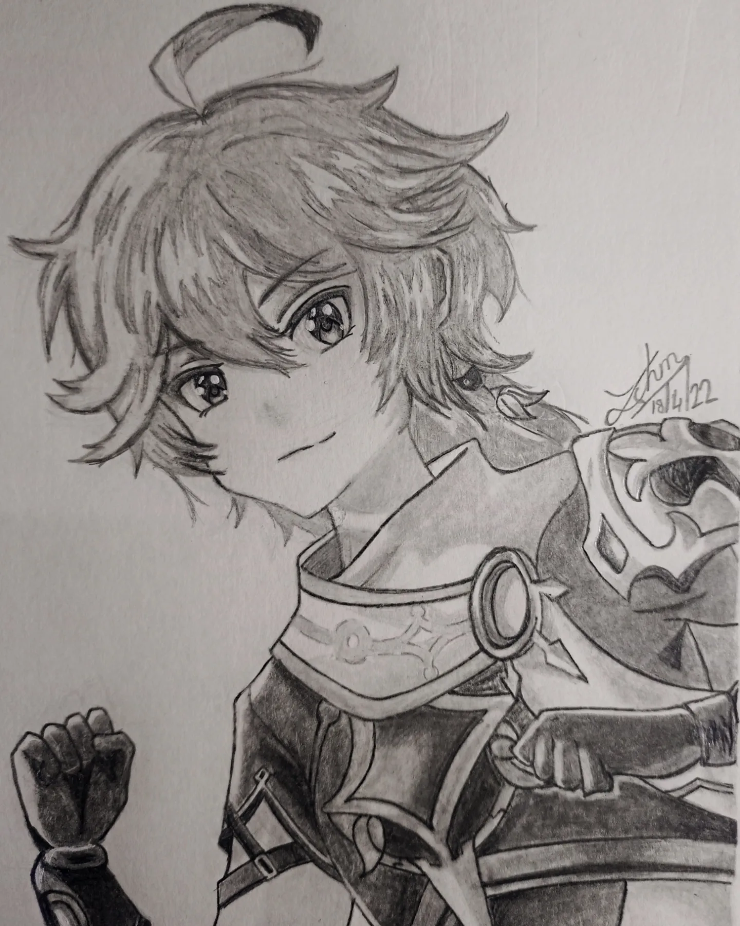 Aether Pencil Sketch Genshin Impact | HoYoLAB