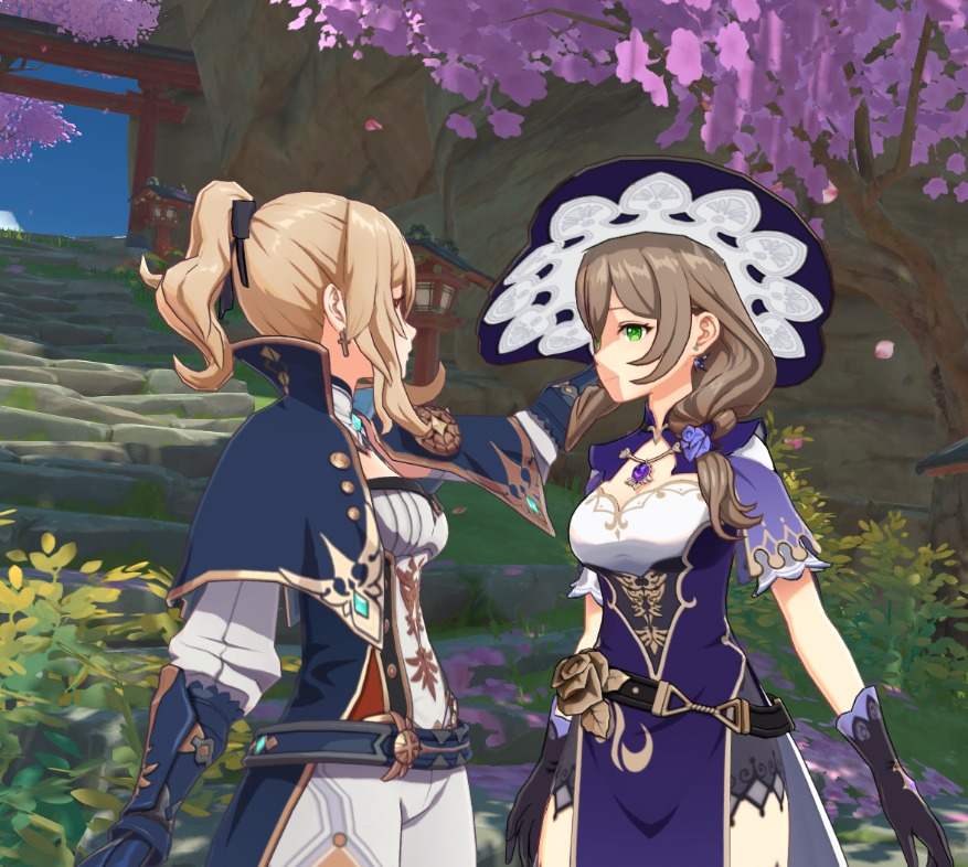 Jean and lisa being cute