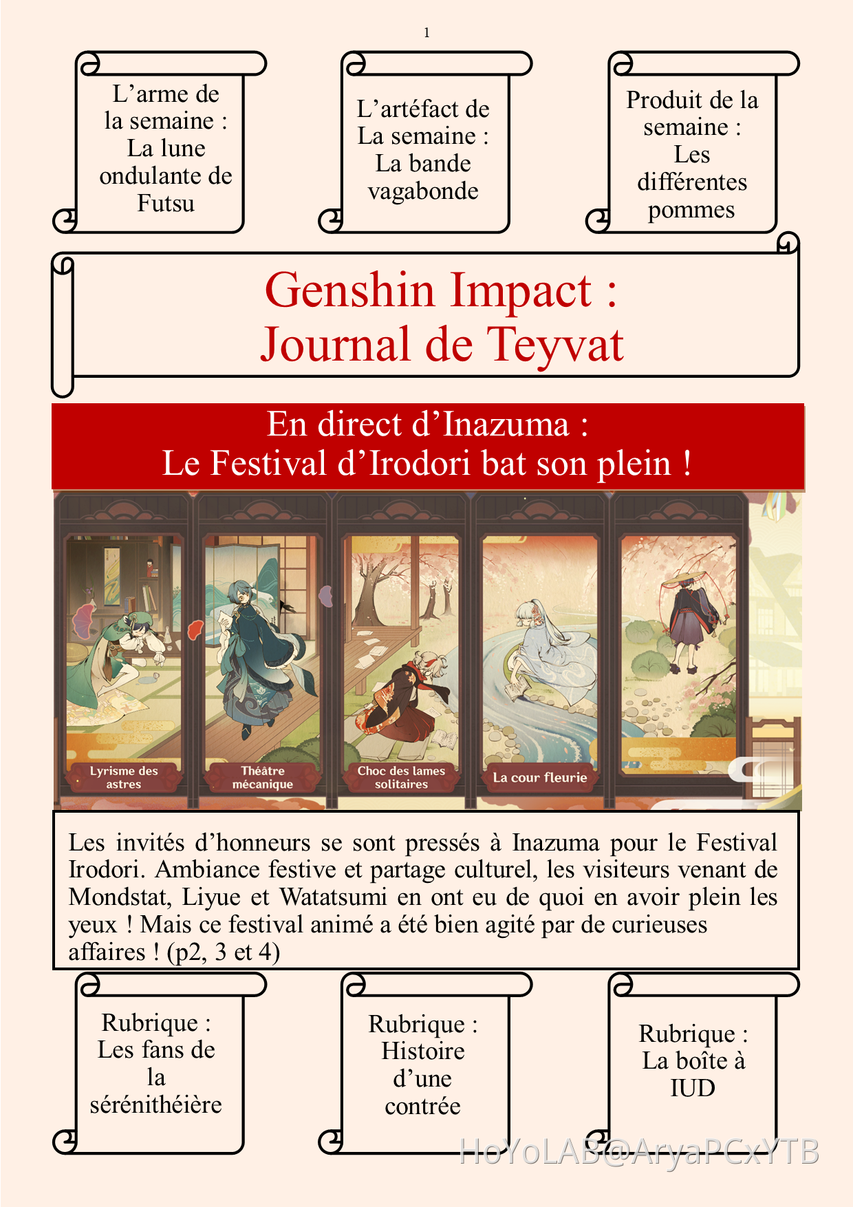 Journal de Teyvat n°2 Genshin Impact | HoYoLAB