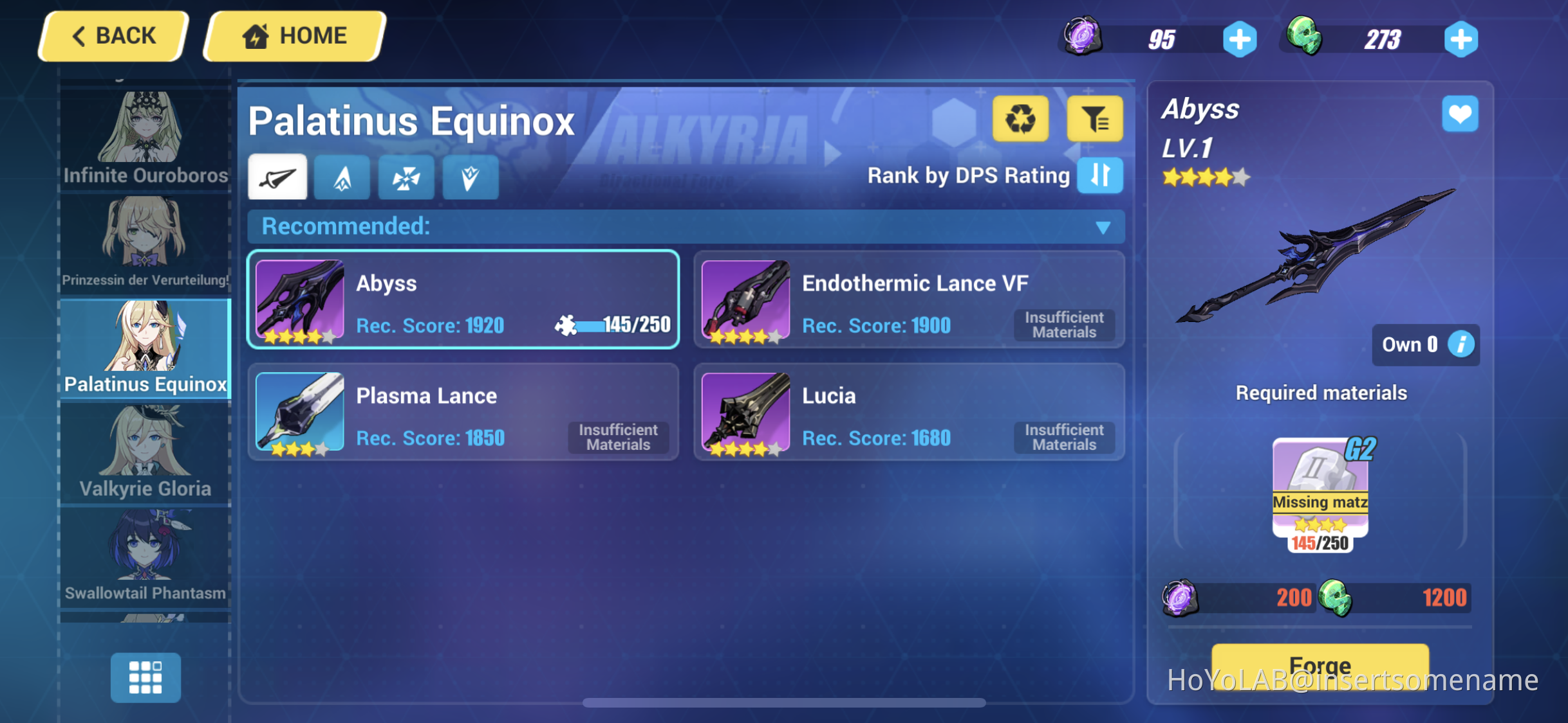 (hi3) weapon making: which of the three? Honkai Impact 3rd | HoYoLAB