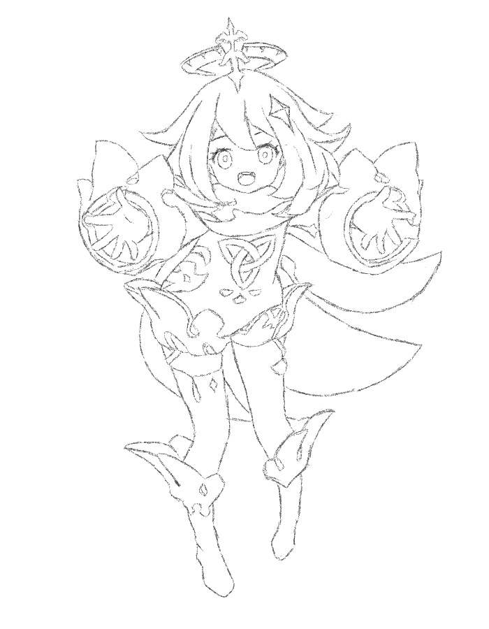 Paimon sketch Genshin Impact | HoYoLAB