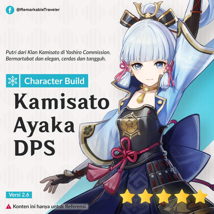 [Mini Guide] Character Build: Kamisato Ayaka DPS [Build Karakter Ayaka - Panduan Ayaka Versi 2.6 ...