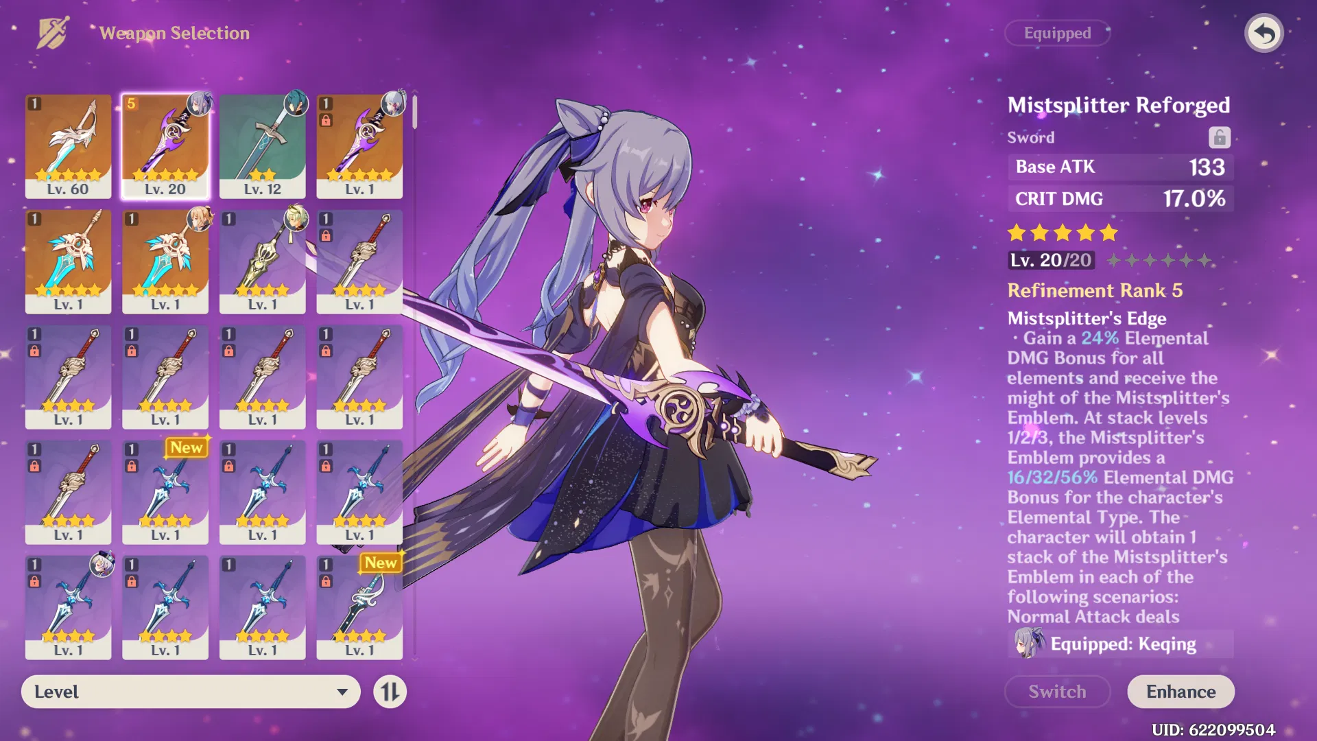 Thy Misplitter has cometh unto my inventory. Genshin Impact | HoYoLAB