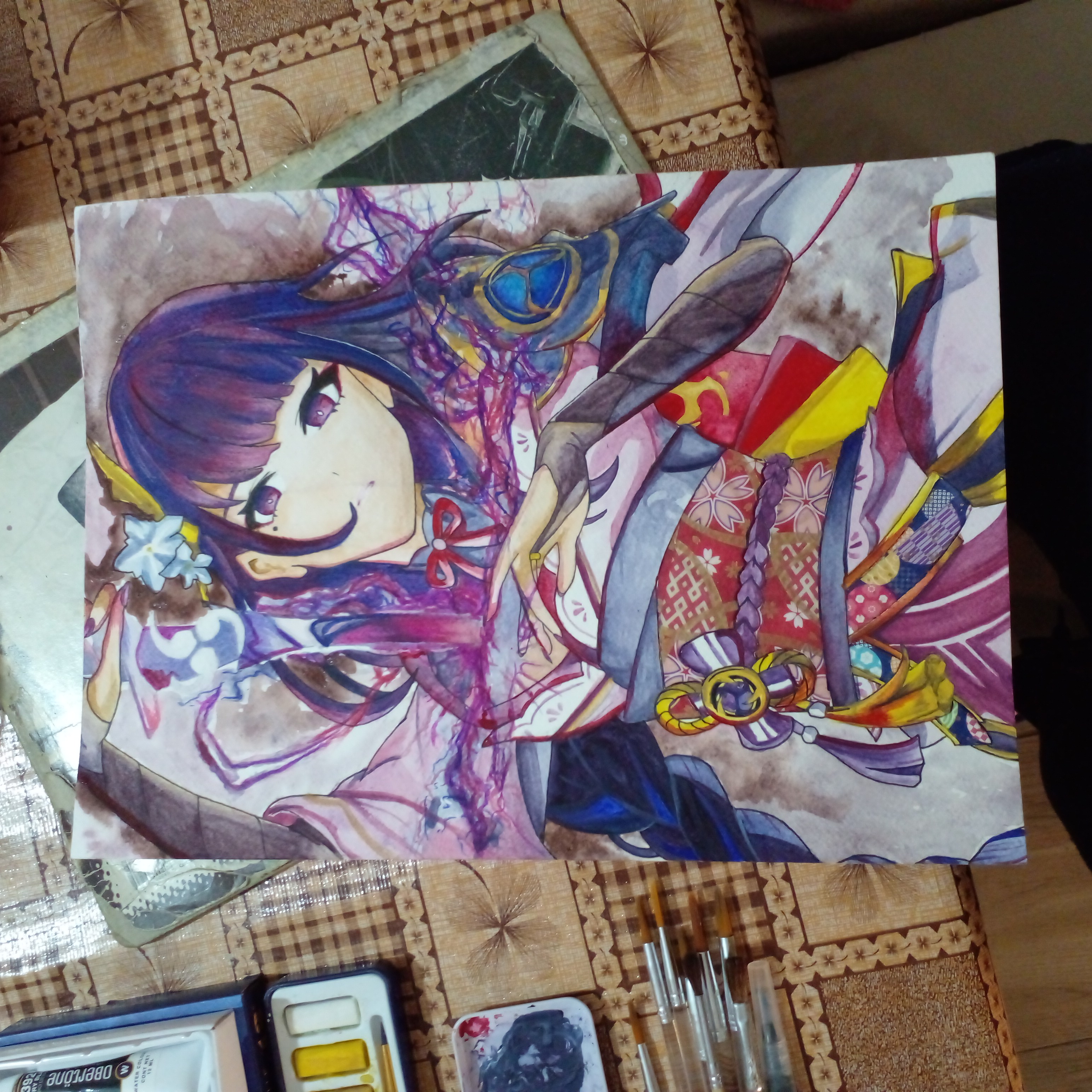 watercolor. Shogun Raiden Genshin Impact | HoYoLAB