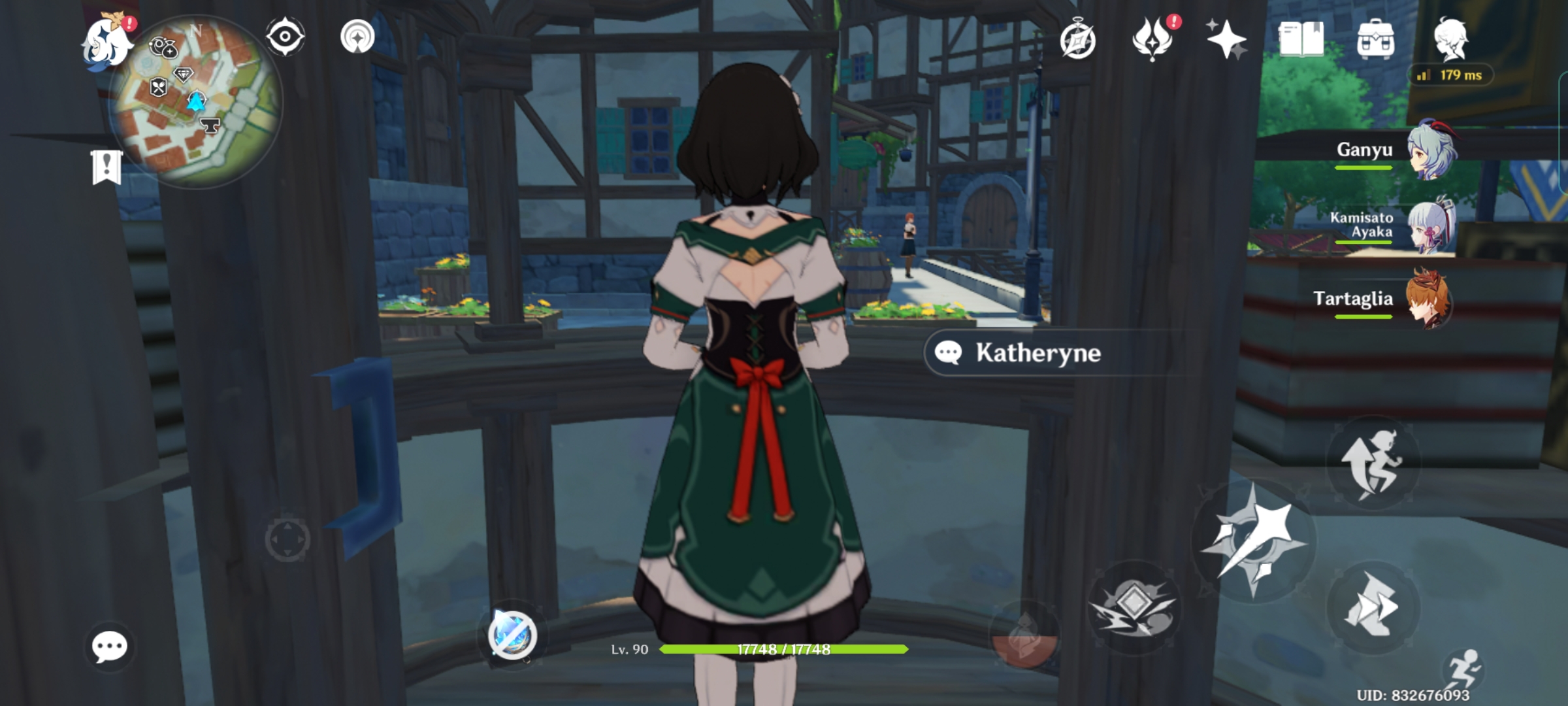 a view from the back of Katheryne Genshin Impact | HoYoLAB