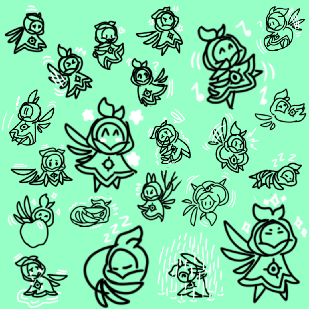 Wisp!Venti Doodles Genshin Impact | HoYoLAB