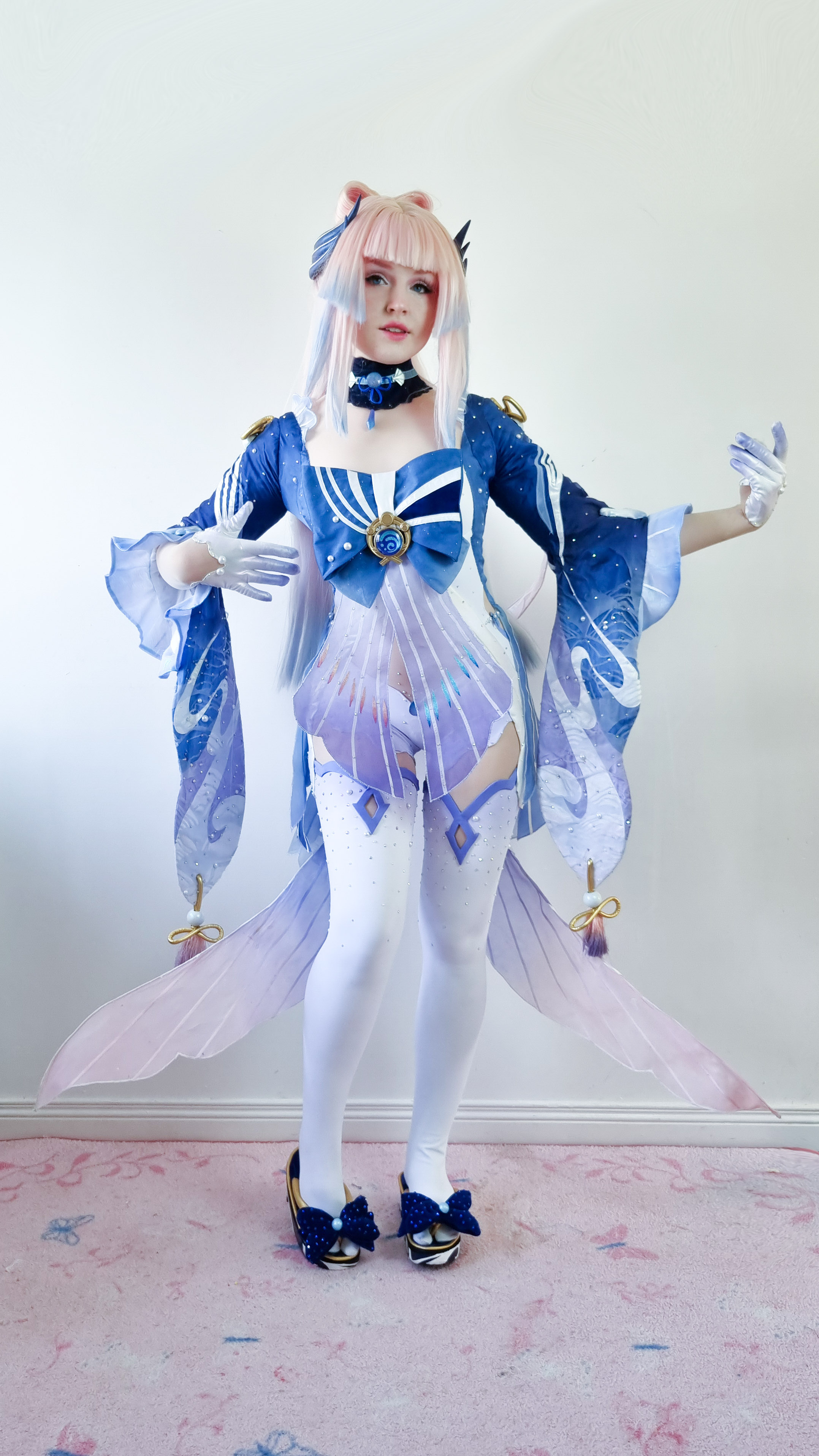A full look at my handmade Kokomi cosplay 💙🐟 Genshin Impact | HoYoLAB