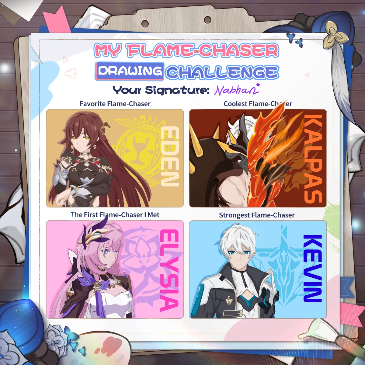 Flame-Chaser Drawing Challenge Honkai Impact 3rd | HoYoLAB