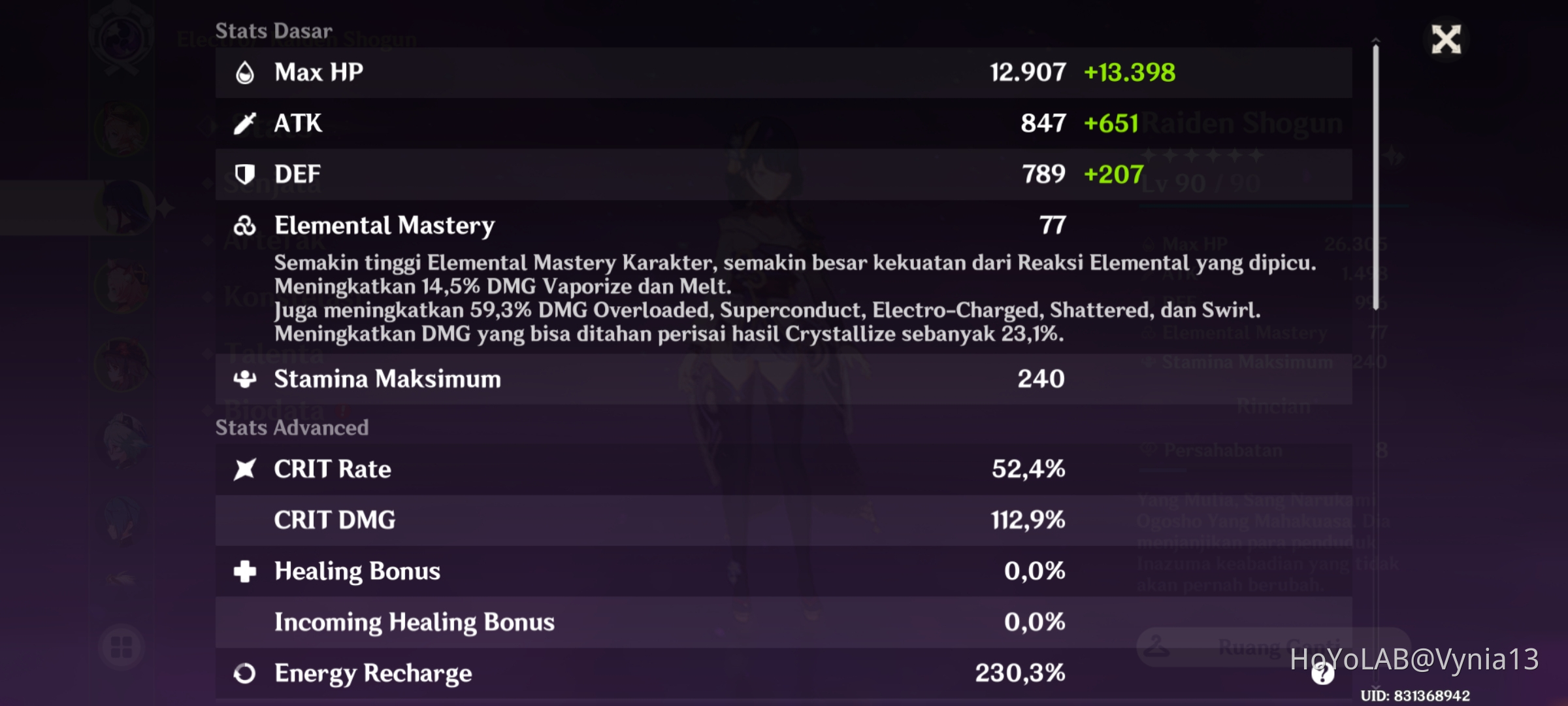 Raiden Shogun - Ei Build seadanya | Genshin Impact | HoYoLAB