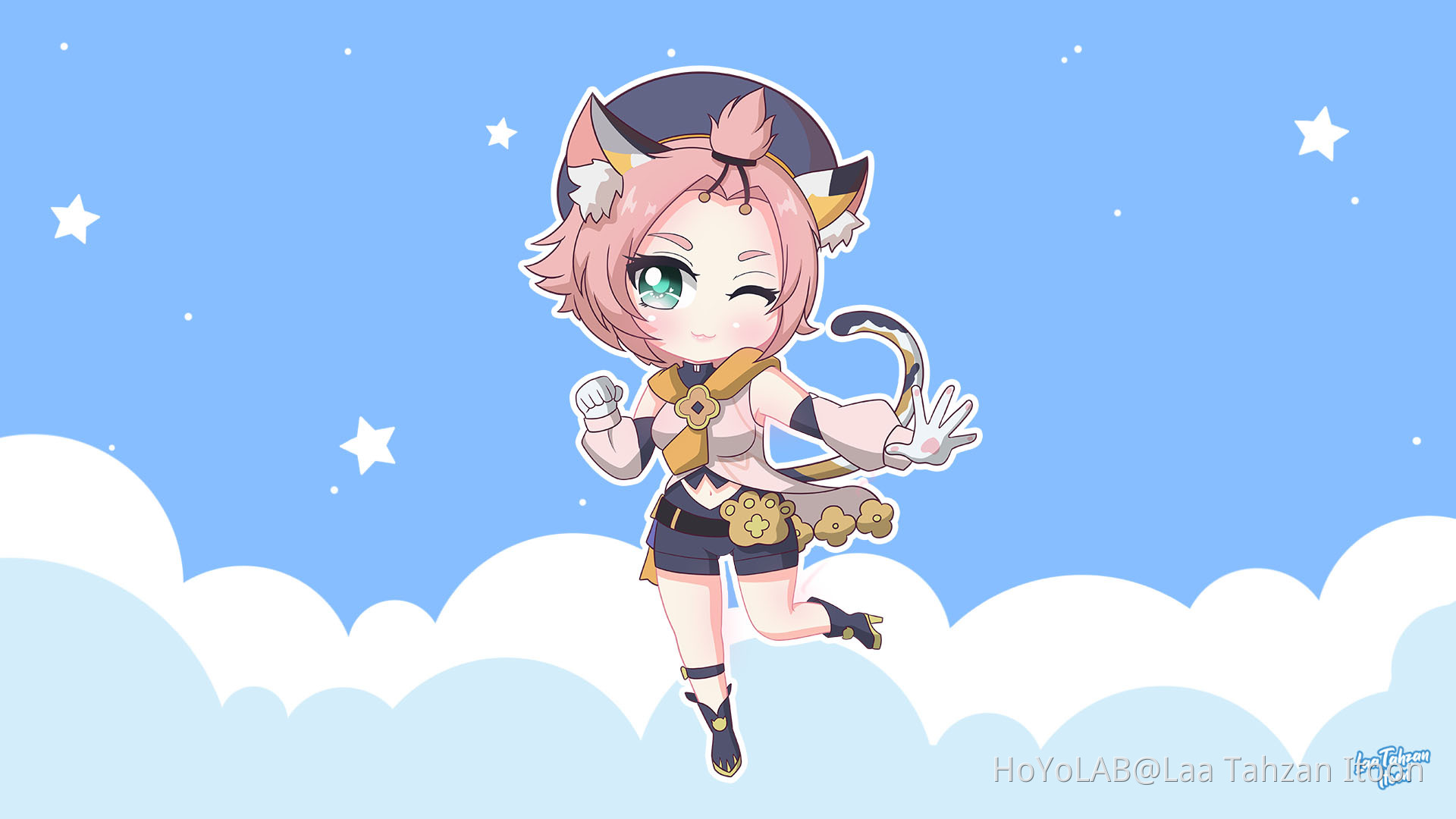 Chibi Diona in LaaTahzanItoon's Style Genshin Impact | HoYoLAB