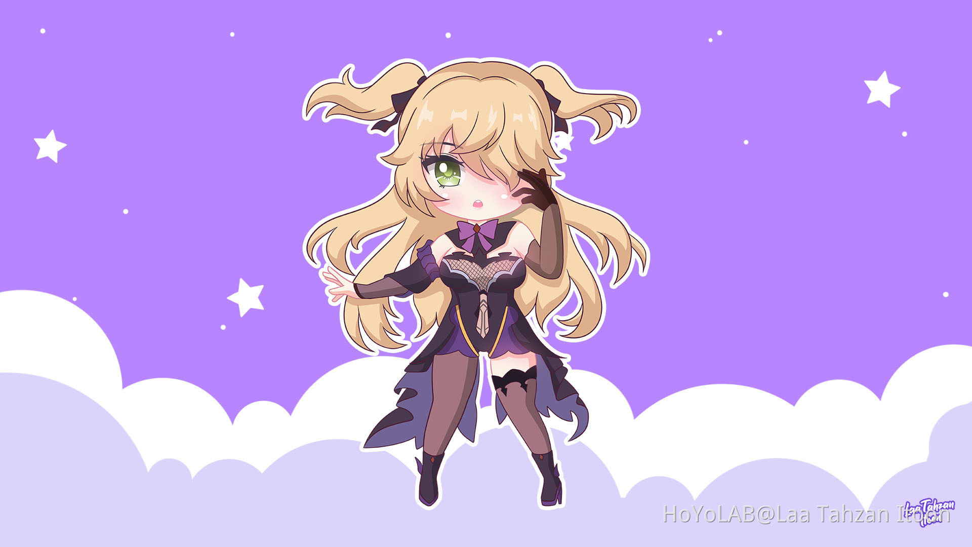 Chibi Fischl in LaaTahzanItoon's Style Genshin Impact | HoYoLAB