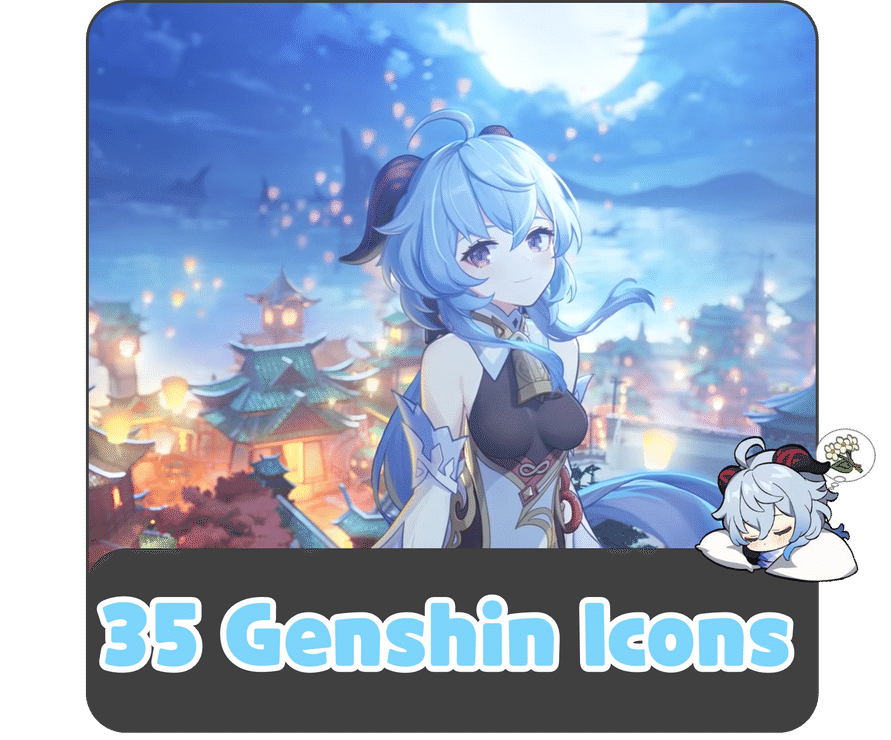 [140MB + ] 35 Genshin Icons! | Genshin Impact | HoYoLAB