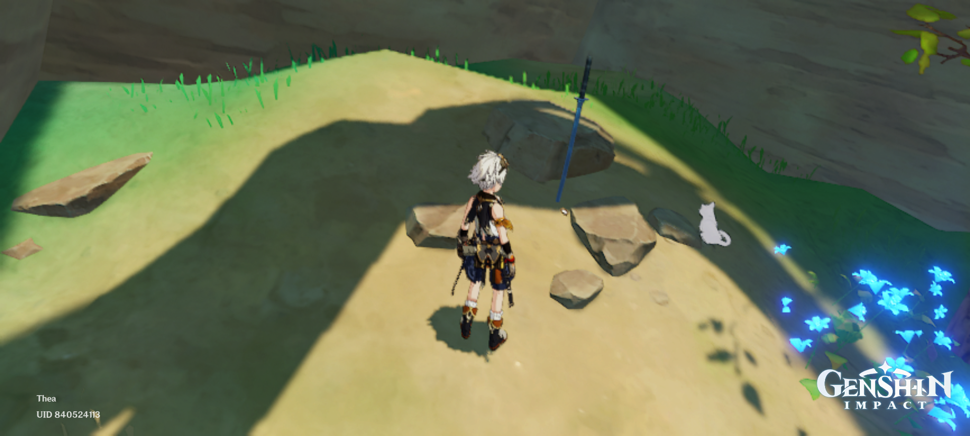 Tomo's cat sitting beside his grave just makes me wanna sob 😭😭 Genshin ...