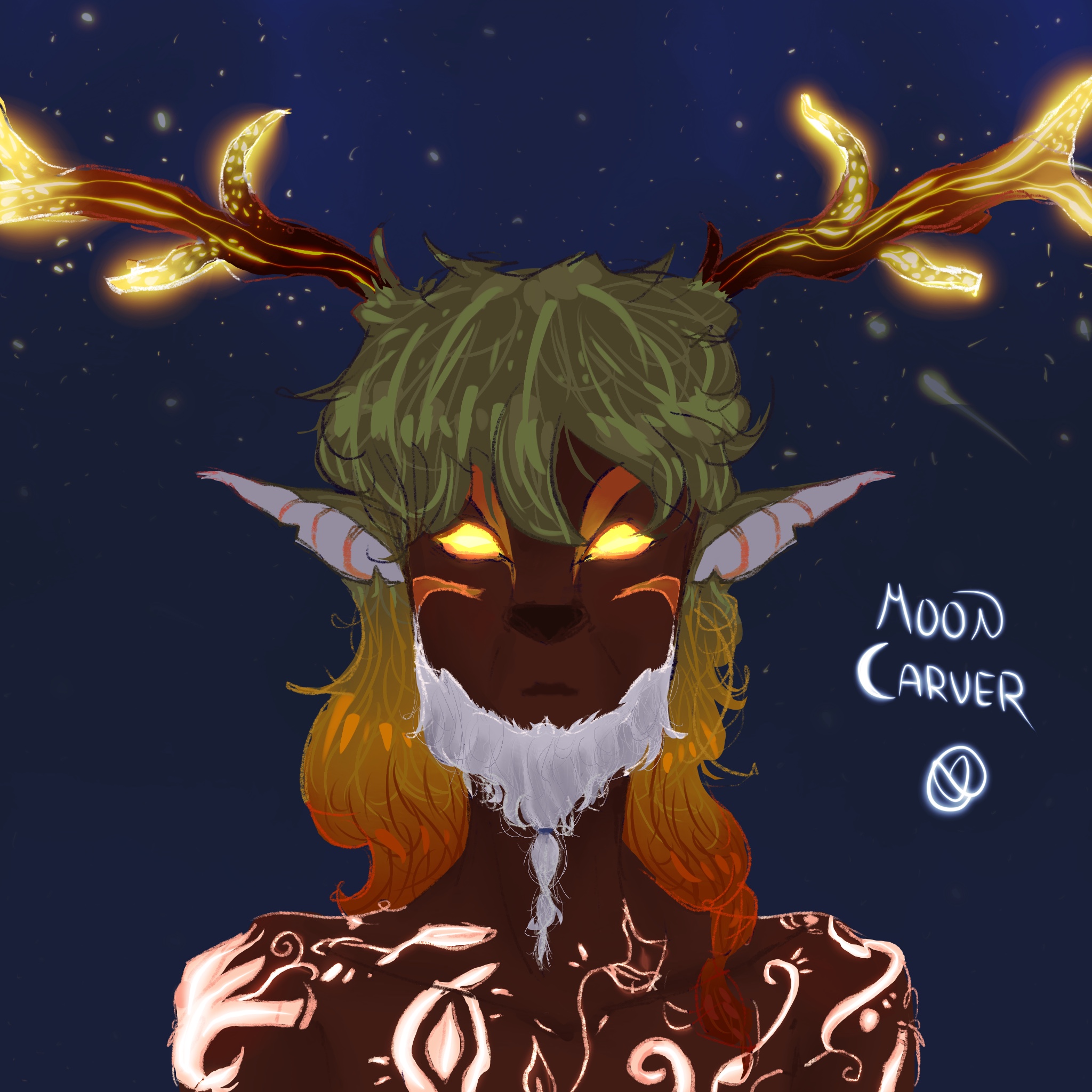 I drew moon carver cause he pretty 🧍🏼‍♂️ Genshin Impact | HoYoLAB