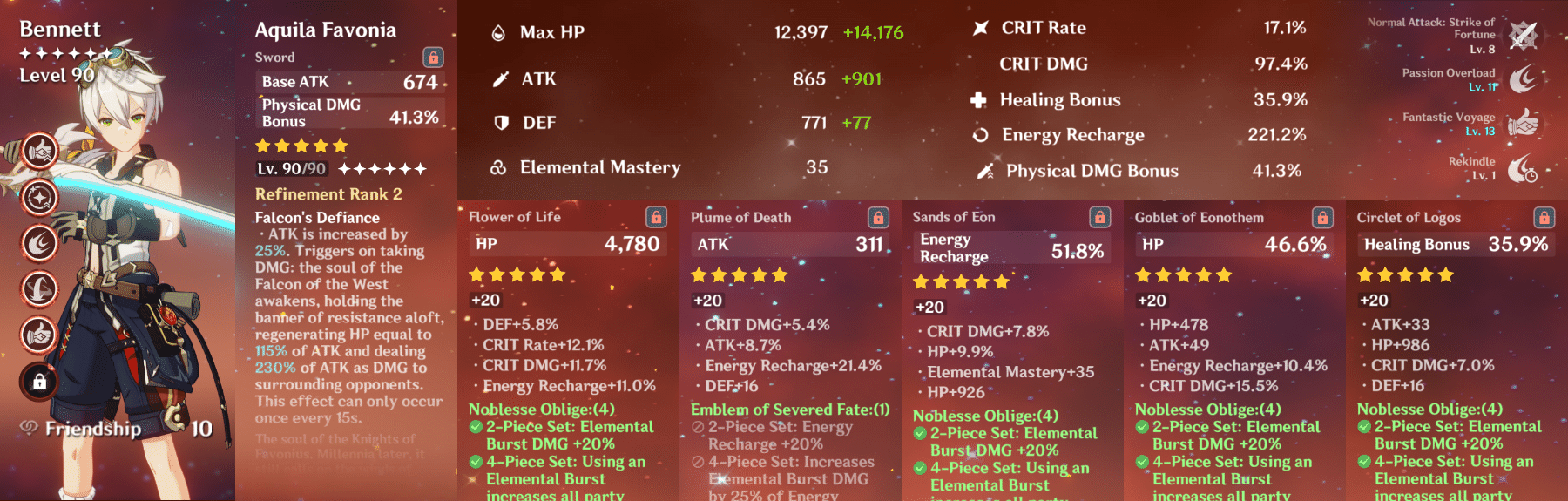 My Bennet Build. Any Advice? Genshin Impact | HoYoLAB