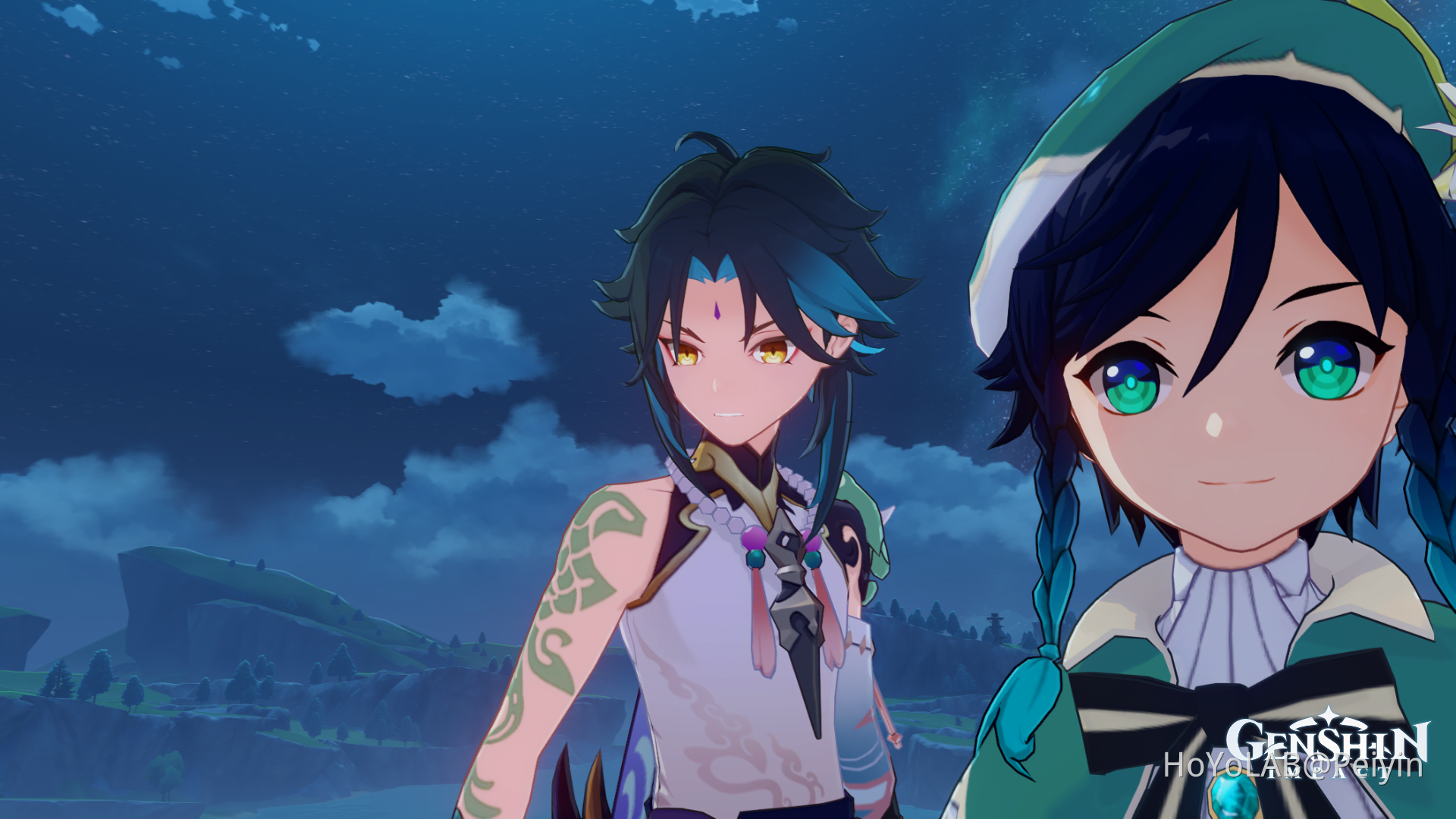 angery xiao and smug venti Genshin Impact | HoYoLAB