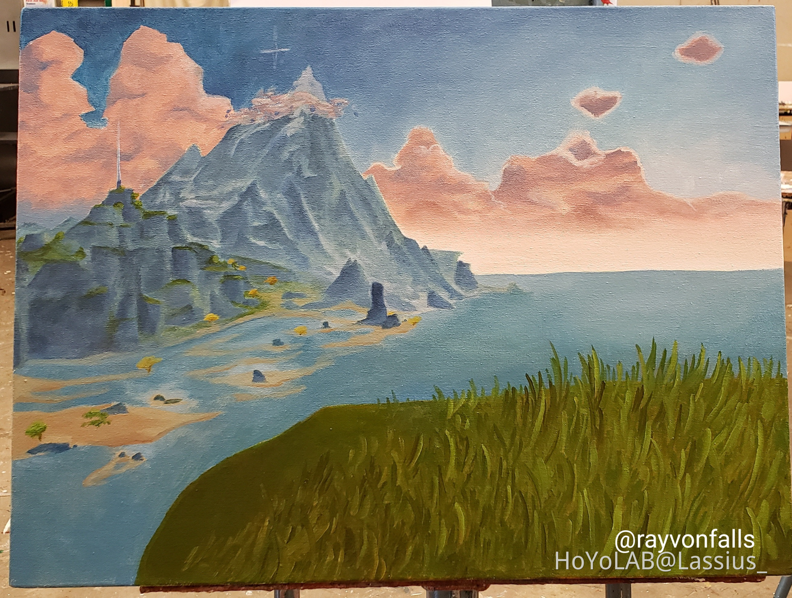 Painting Dragonspine Genshin Impact | HoYoLAB