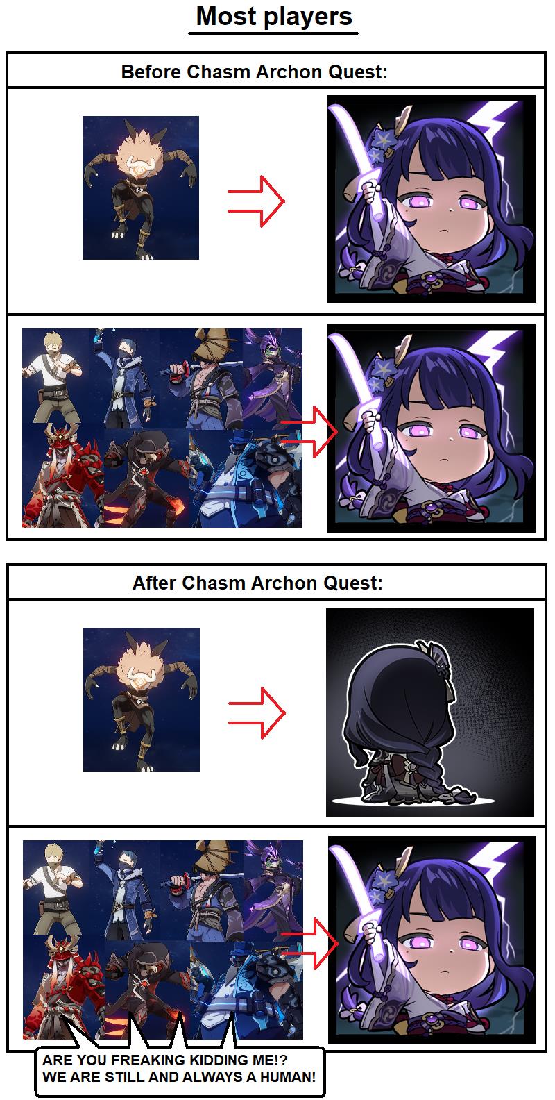 Before & After Chasm Archon Quest Genshin Impact | HoYoLAB