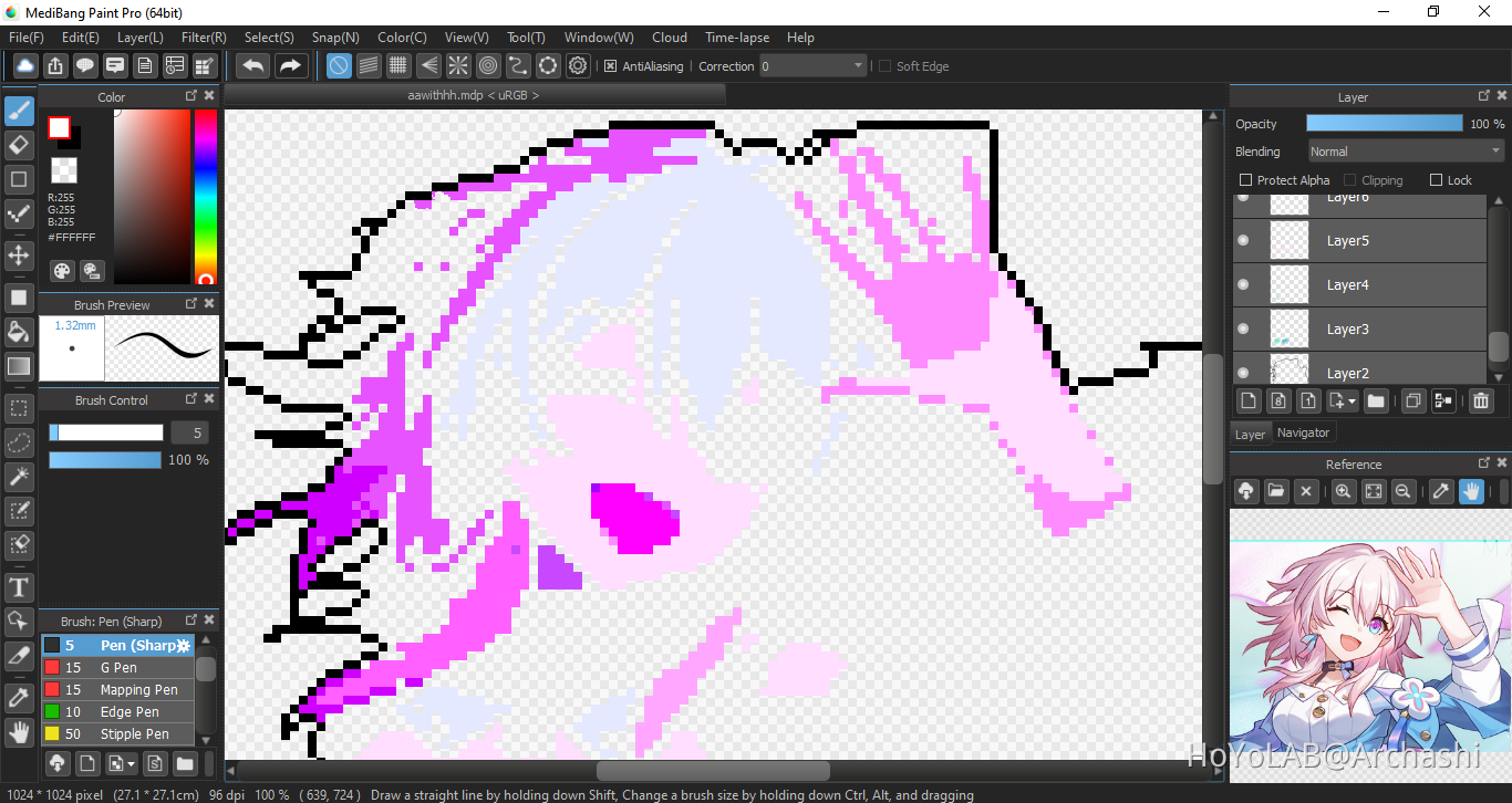 March 7th Pixel Art | Honkai: Star Rail | HoYoLAB