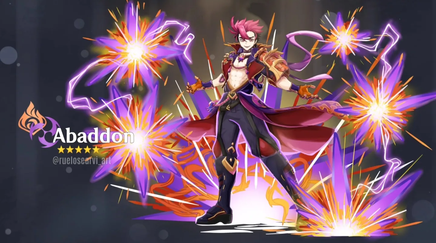I made Abaddon his very own splash art! Genshin Impact | HoYoLAB