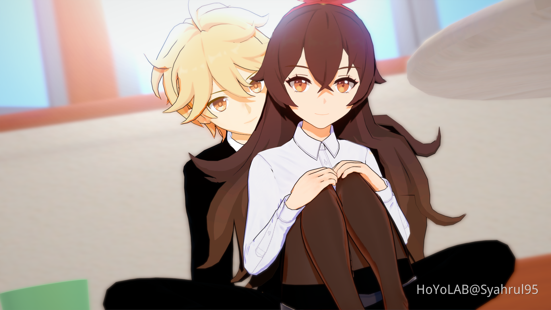 Amber x Traveler Genshin Impact | HoYoLAB