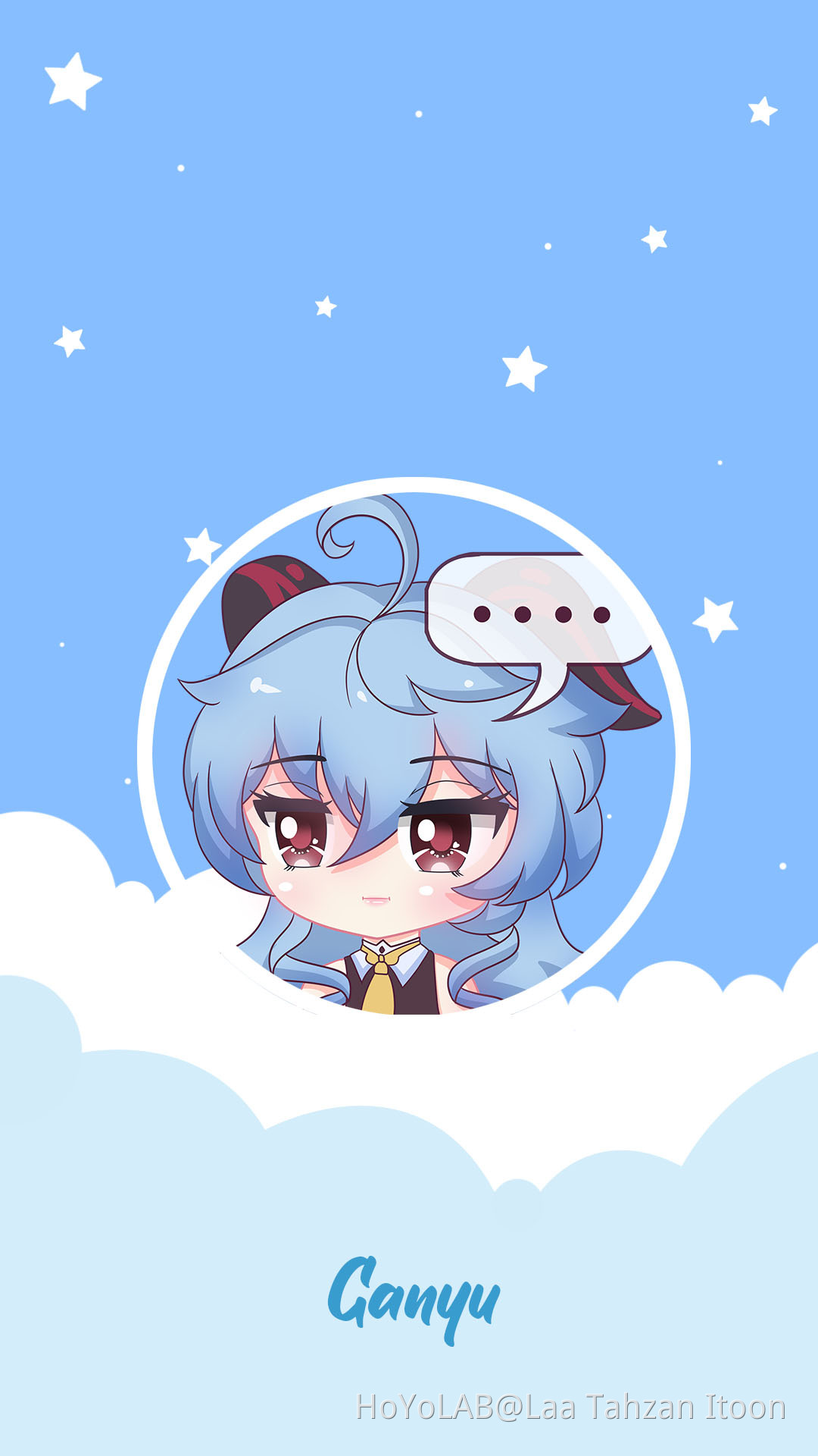 Chibi Ganyu Emotes Wallpaper by LaaTahzanItoon | Genshin Impact | HoYoLAB