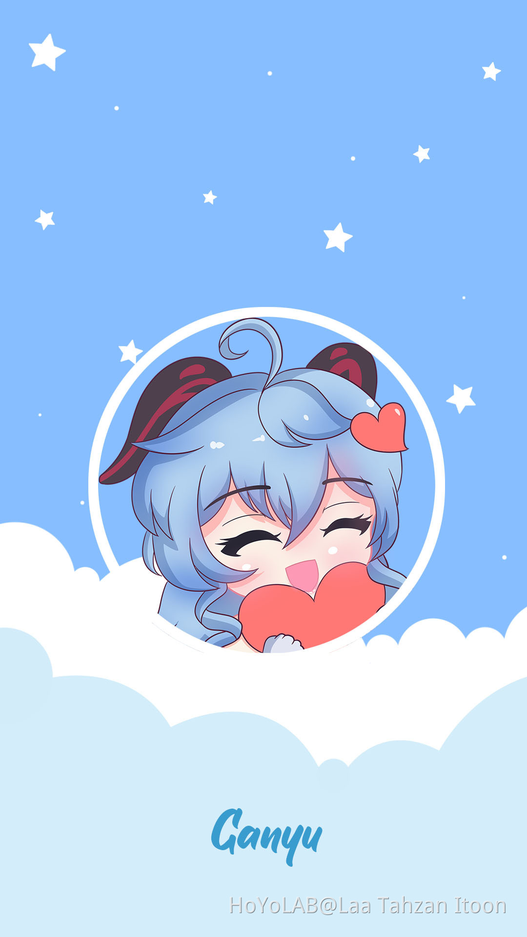 Chibi Ganyu Emotes Wallpaper by LaaTahzanItoon | Genshin Impact | HoYoLAB