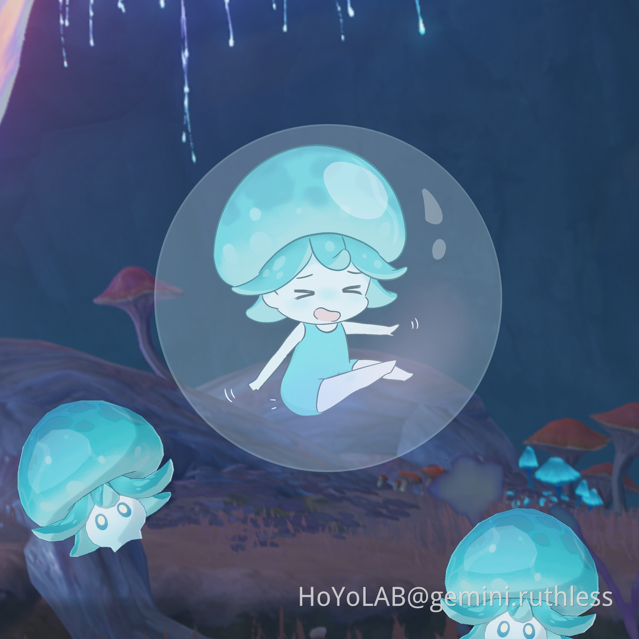 Chibi Floating Hydro Fungus Genshin Impact | HoYoLAB