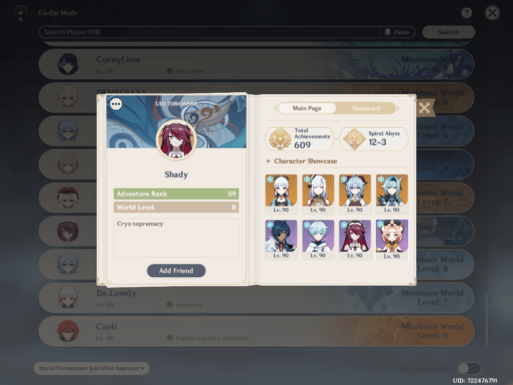 what worng is with you mean?. all have god cyro artefacts Genshin ...