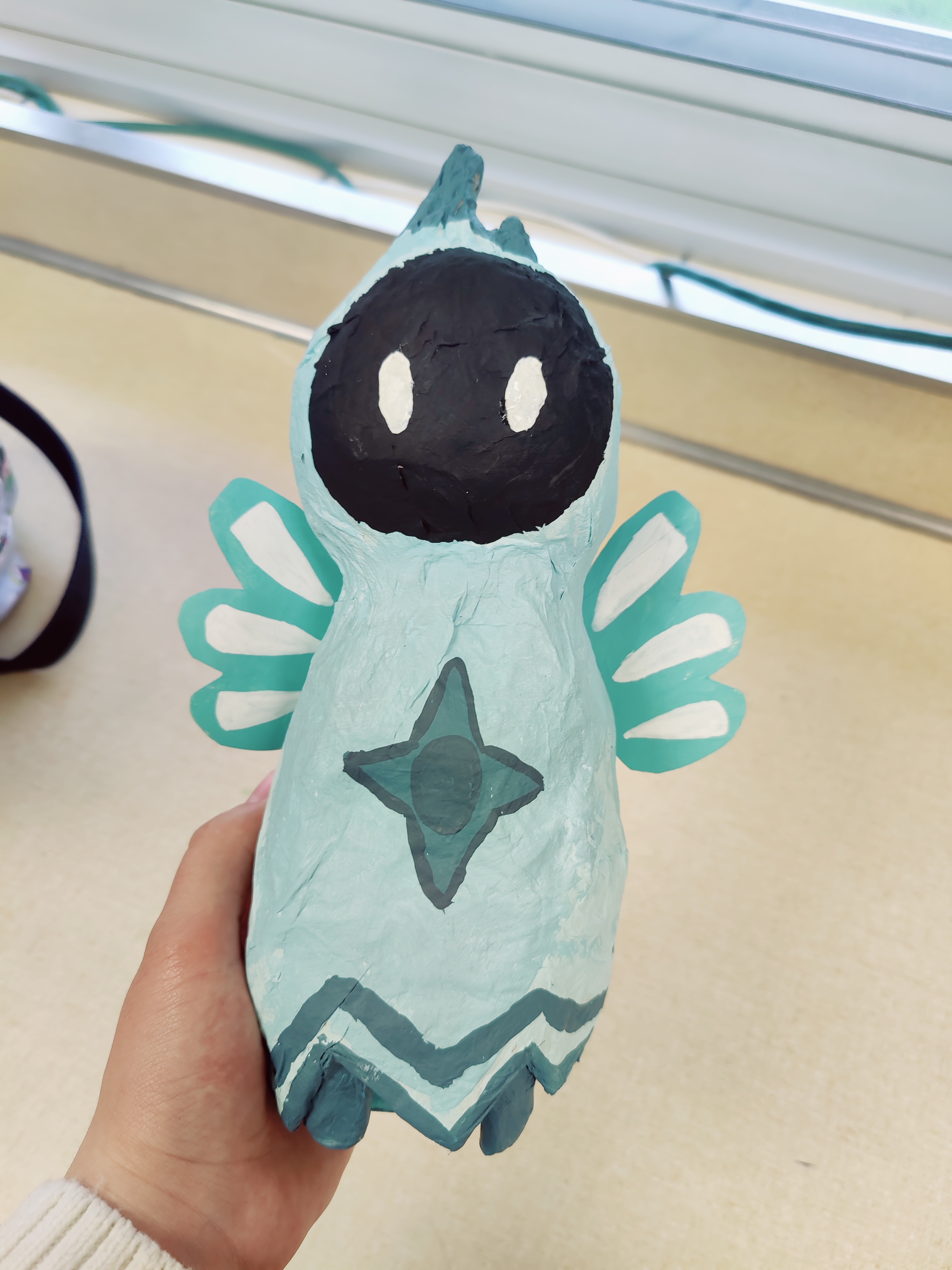 I made venti's spirit out of paper towels and paint! Genshin Impact ...