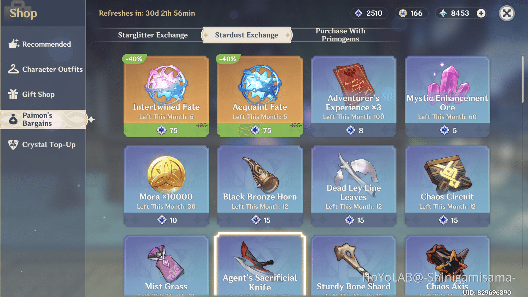 May 2022 Paimon's Bargains Genshin Impact | HoYoLAB