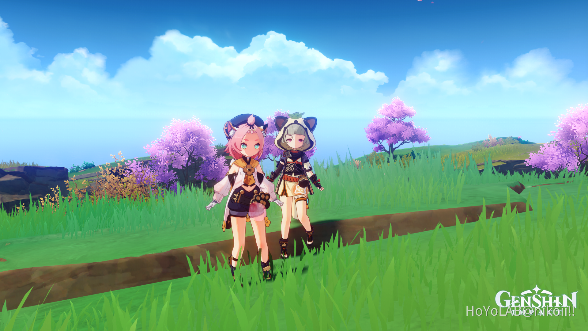 sayu takes a stroll though inazuma and finds someone from the Kätzlein ...